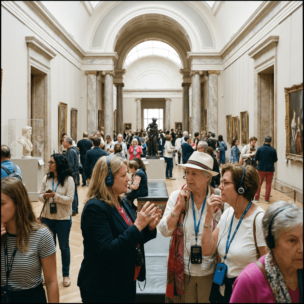 The manufacturer of the wireless audio guide for museums