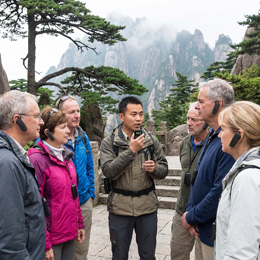 Which wireless tour guide system is suitable for the guide